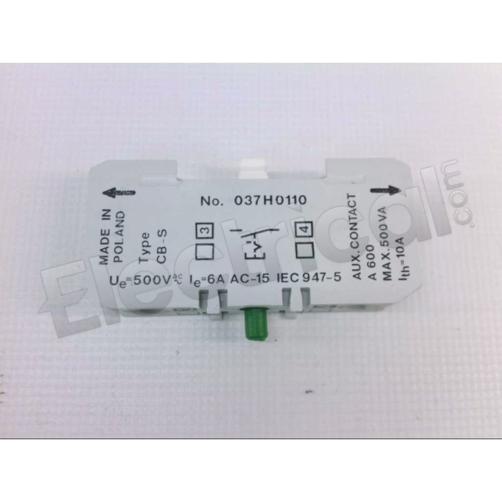 Danfoss 037H0110 Contactor And Motor Starter Auxiliary Motor Control