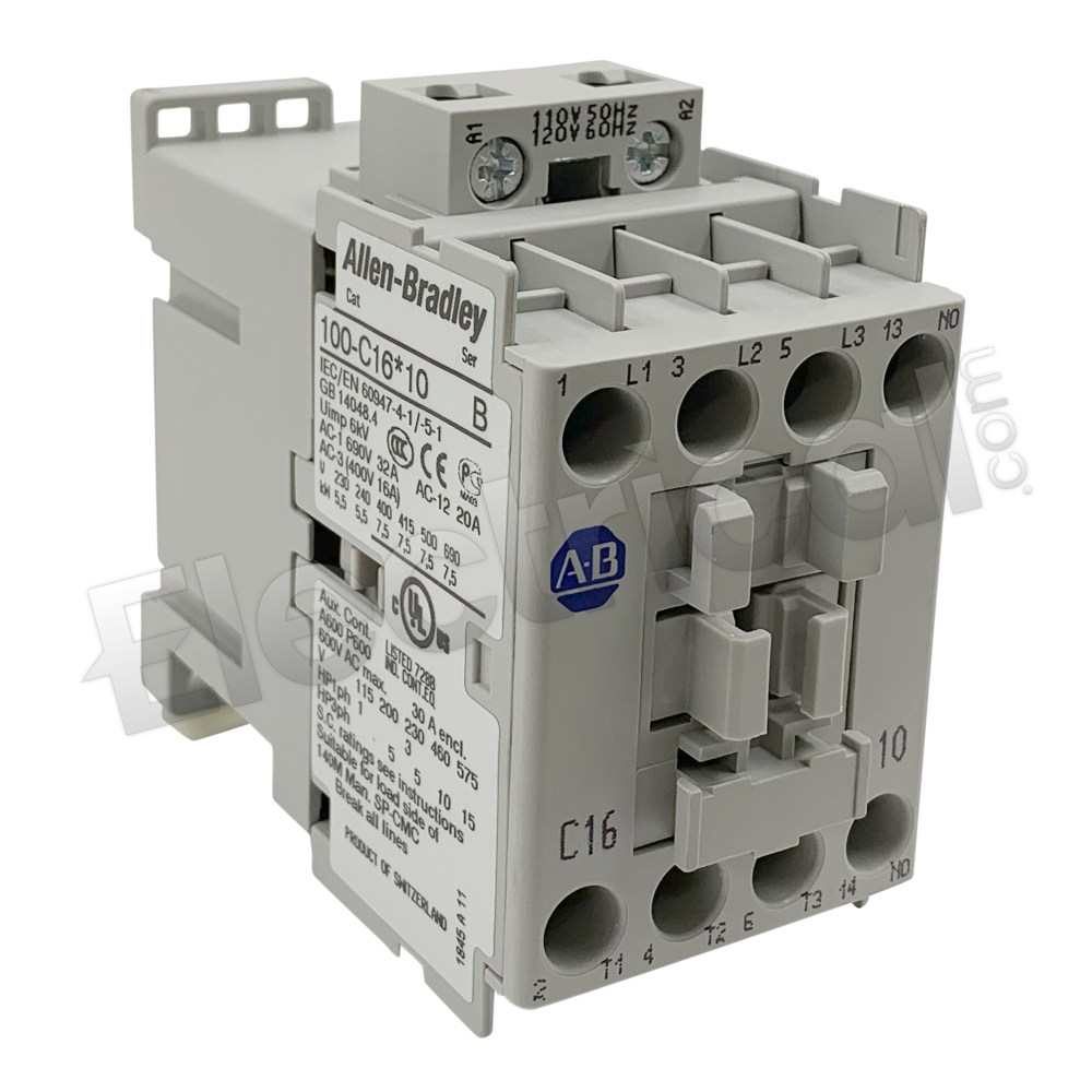 100-C16D10 Allen-Bradley Bulletin 100-C 16A Contactor