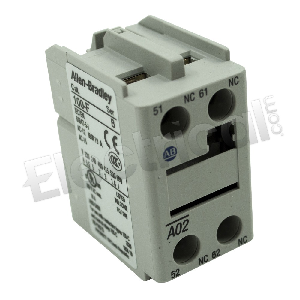Allen-Bradley 100-FA02 Contactor And Motor Starter Auxiliary Motor Control