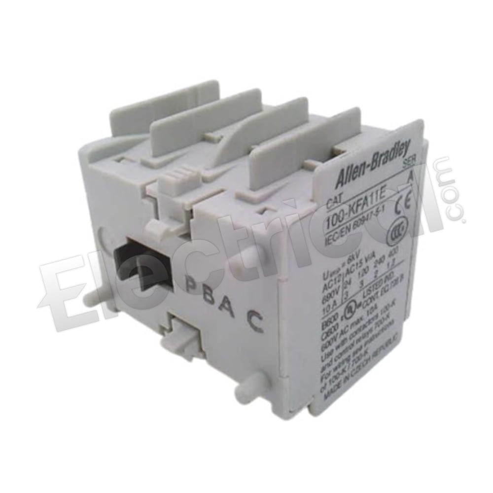 Allen-Bradley 100-KFA11E Contactor And Motor Starter Auxiliary Motor ...