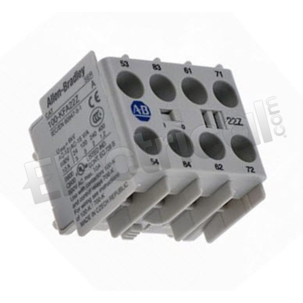 Allen-Bradley 100-KFA22ZM Contactor And Motor Starter Auxiliary Motor ...