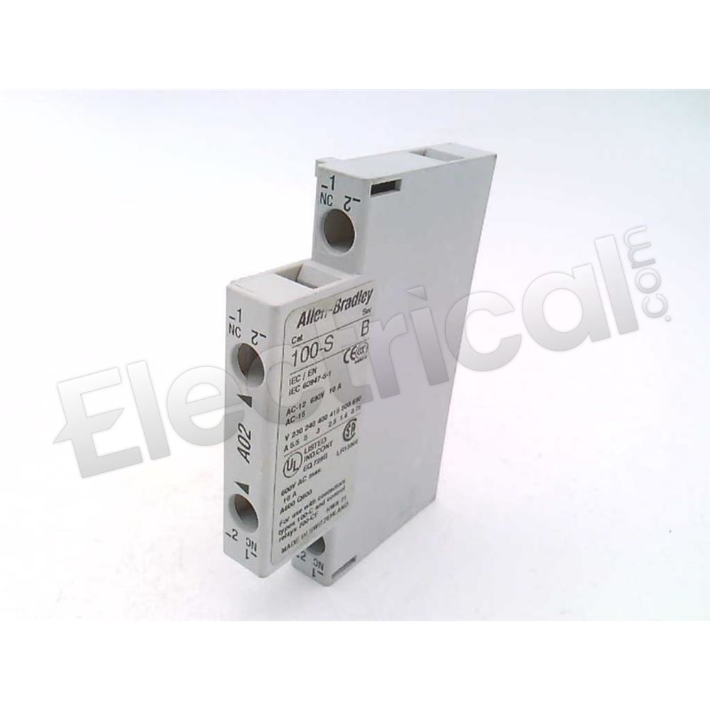 Allen-Bradley 100-SA02 Contactor And Motor Starter Auxiliary Motor Control