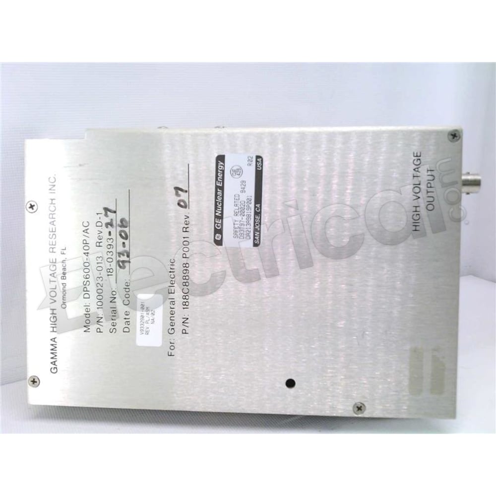 100023-013 Gamma High Voltage Research PLC Module Automation
