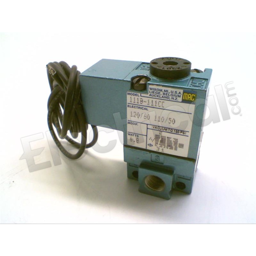 Mac Valves Inc 111B-111CC Solenoid Valve Valve