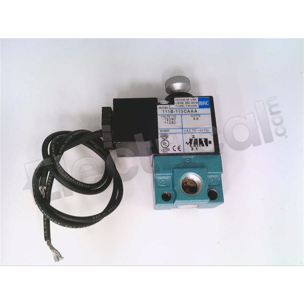 Mac Valves Inc 111B-113CAAA Solenoid Valve Valve