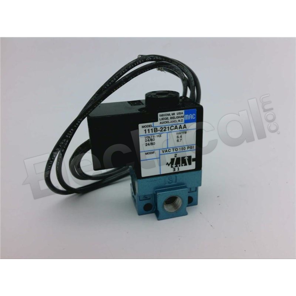 Mac Valves Inc 111B-221CAAA Solenoid Valve Valve