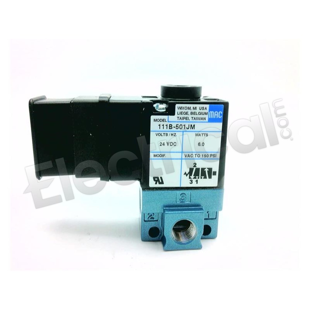 Mac Valves Inc 111B-501JM Solenoid Valve Valve