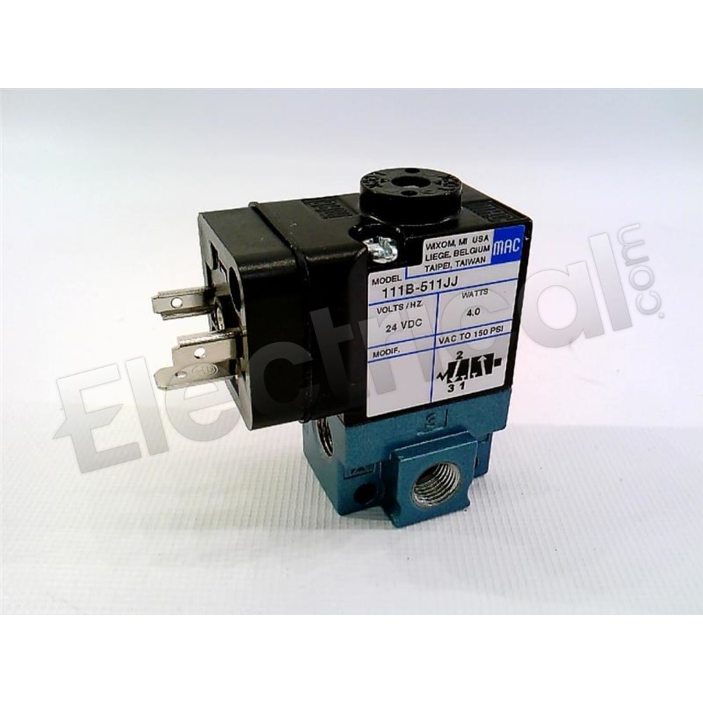 Mac Valves Inc 111B-511JJ Solenoid Valve Valve