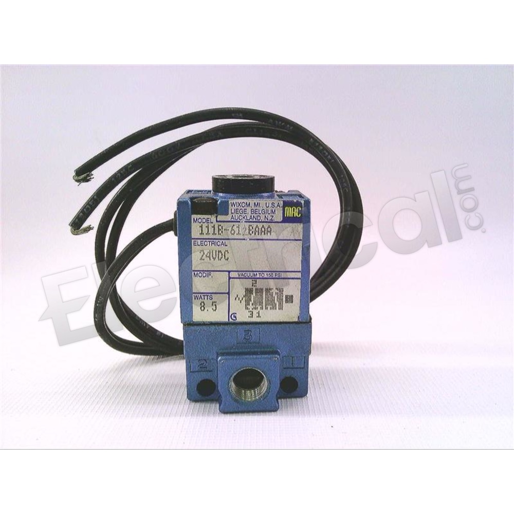 Mac Valves 111B-612BAAA Solenoid Valve Valve