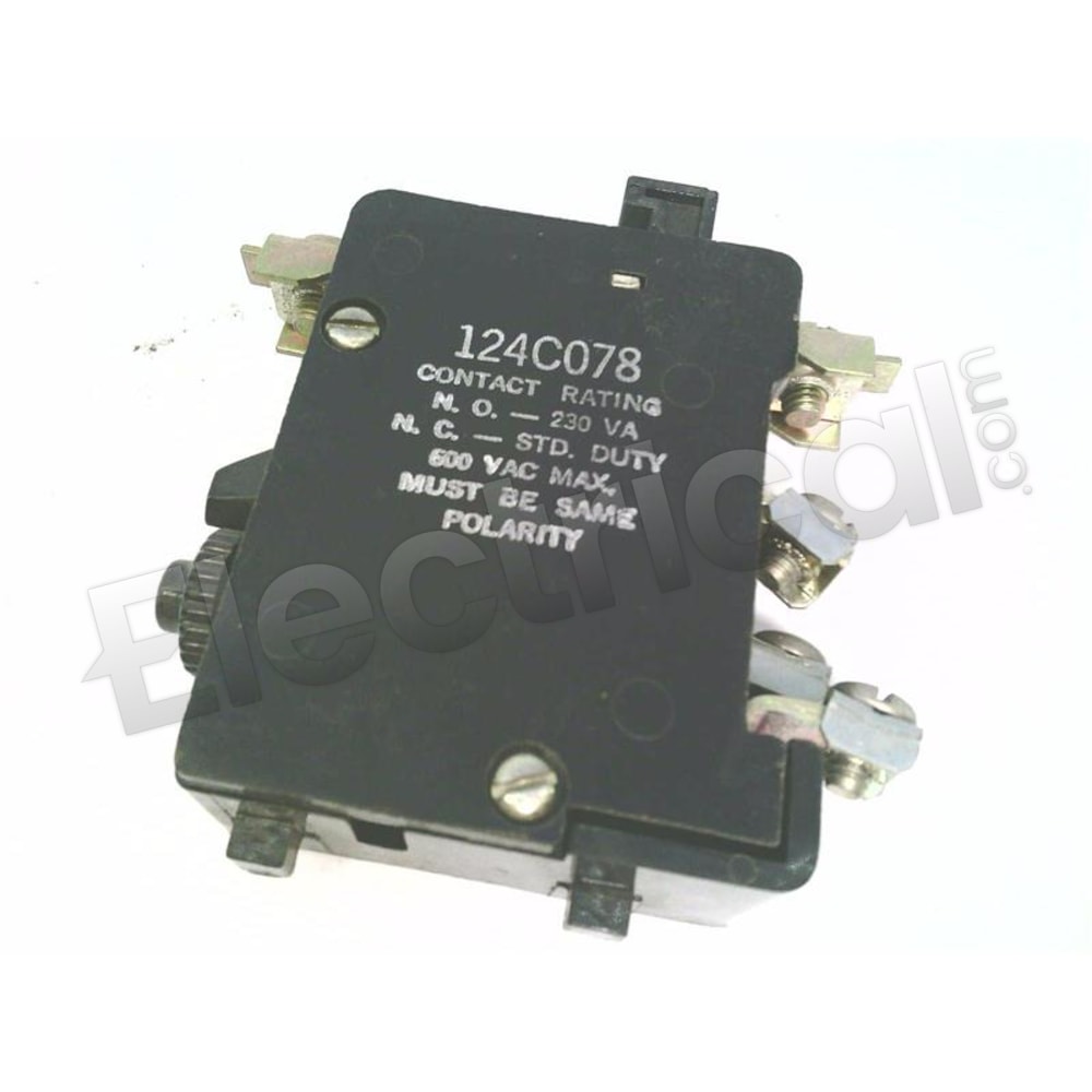 124C078 General Electric Overload Relay Motor Control