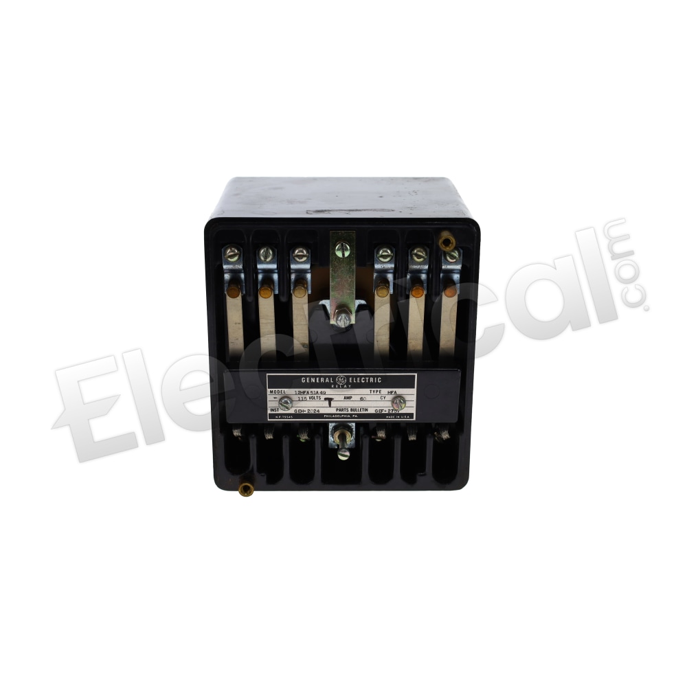 General Electric 12HFA51A49 Relay Auxiliary Relay