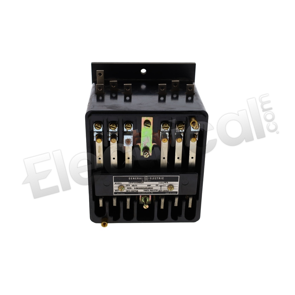General Electric 12HFA53K91H Relay Auxiliary Relay