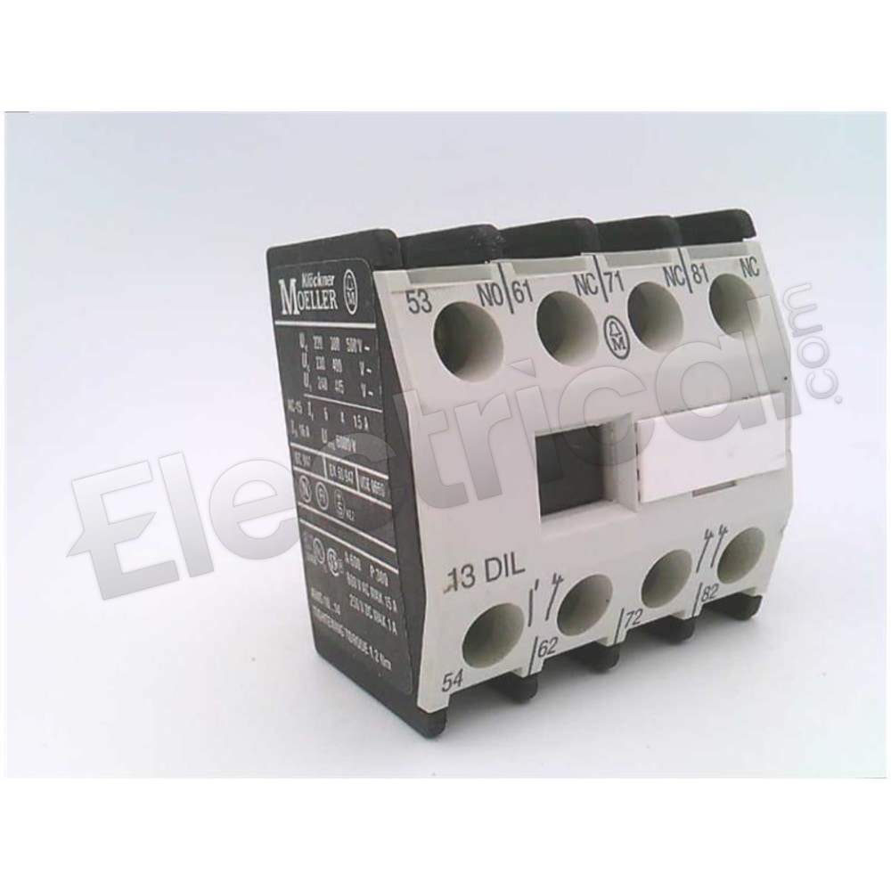 Eaton 13-DIL Contactor And Motor Starter Auxiliary Motor Control