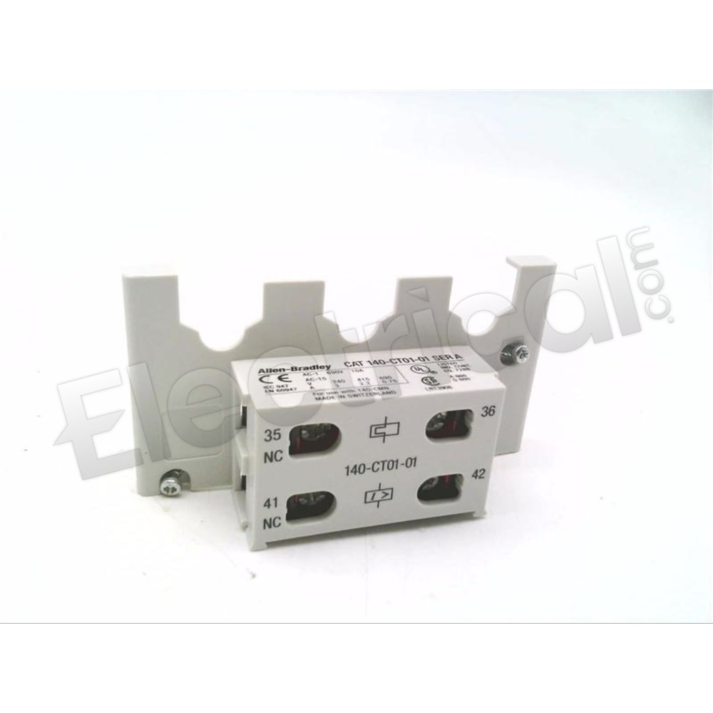 140-CT01-01 Allen-Bradley Contactor And Motor Starter Auxiliary Motor ...
