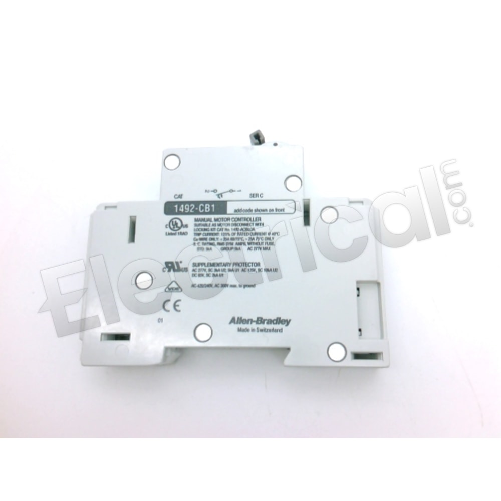 1492-CB1H100 Allen-Bradley 10A 1P Bulletin 1492 Molded Case Circuit Breaker