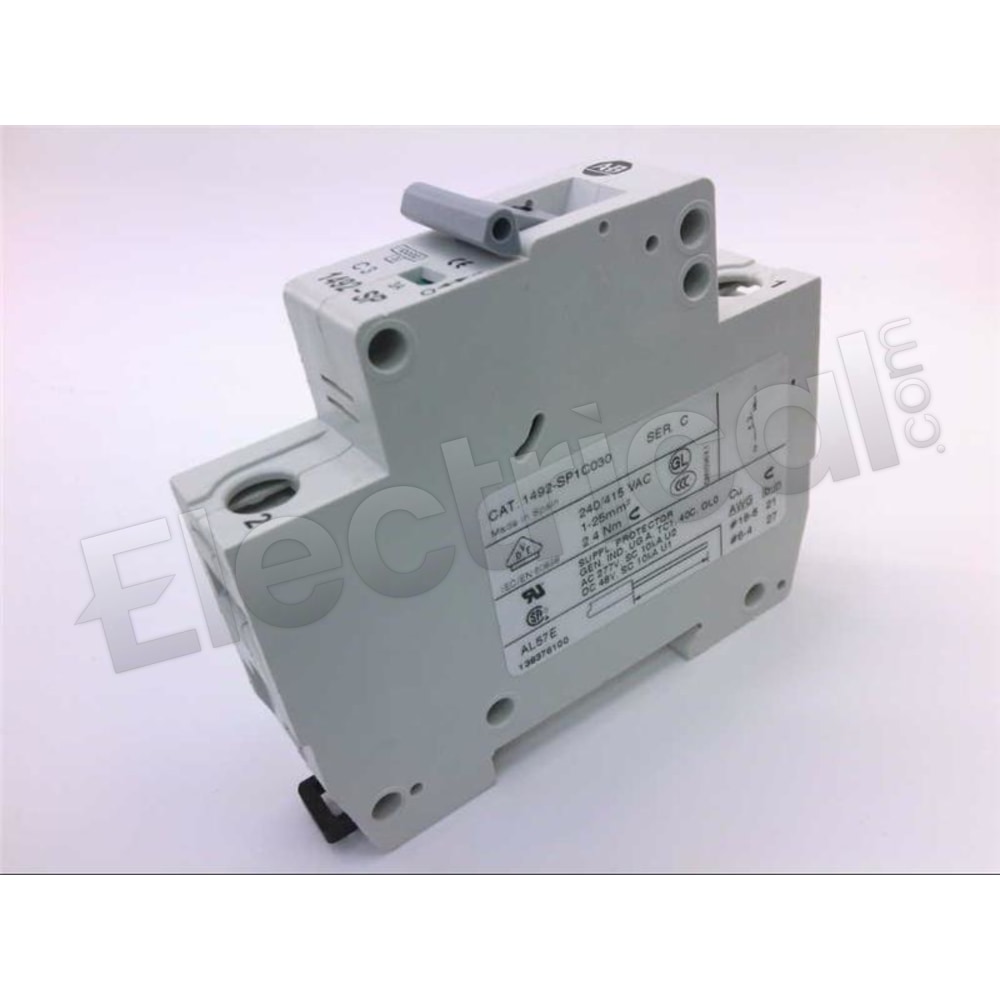 1492-SP1C030 Allen-Bradley 3A 1P Bulletin 1492 Molded Case Circuit Breaker