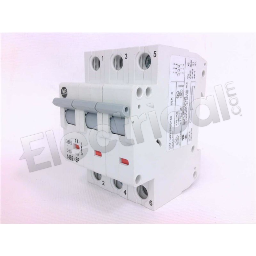 1492-SP3D150 Allen-Bradley 15A 3P Bulletin 1492 Molded Case Circuit Breaker