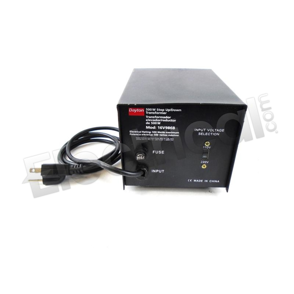 Grainger 16V986 Step Down Transformer Transformer