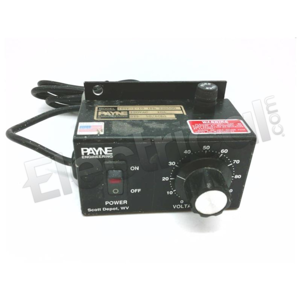Payne Engineering 18TP-1-10 Variable Transformer/Variac Transformer