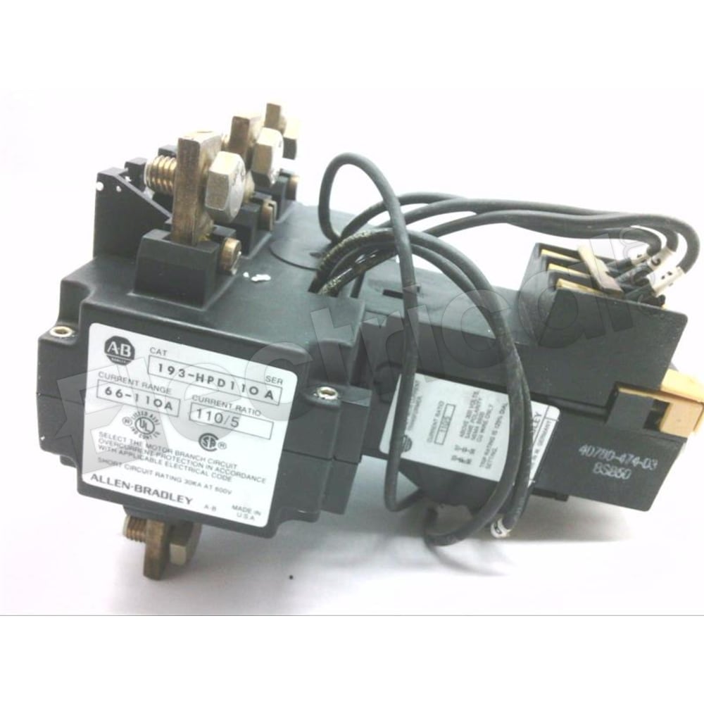 Allen-Bradley 193-HPD110 Overload Relay Motor Control
