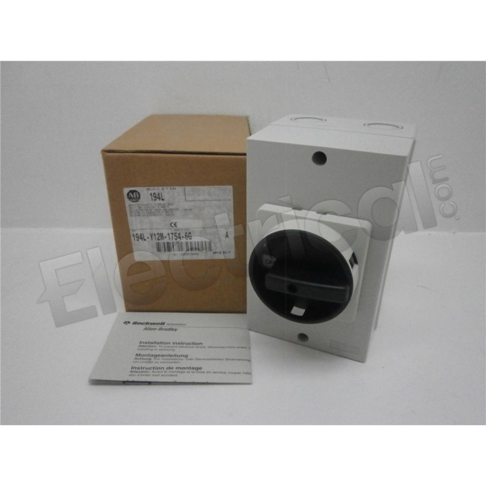 194L-Y12M-1754-6G Allen-Bradley Pneumatic Accessory Pneumatic