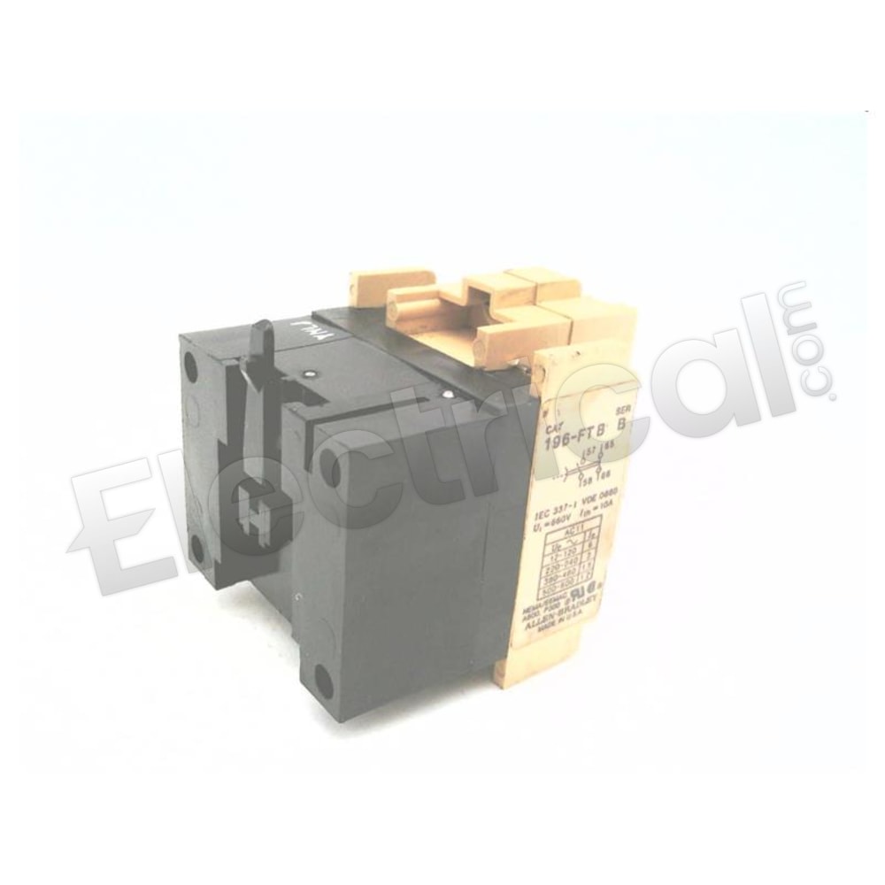 196-FTB Contactor And Motor Starter Auxiliary Motor Control