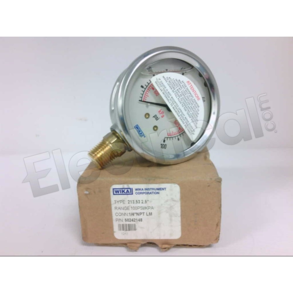 Wika 213.53-25-P100PK-N2LM Pressure Gauge Automation