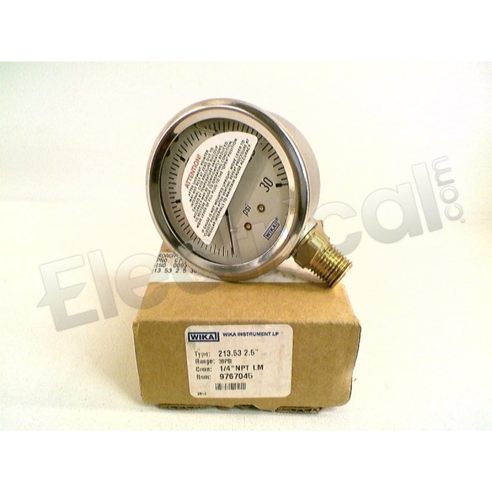 Wika 213.53.25-P30-N2LM Pressure Gauge Automation