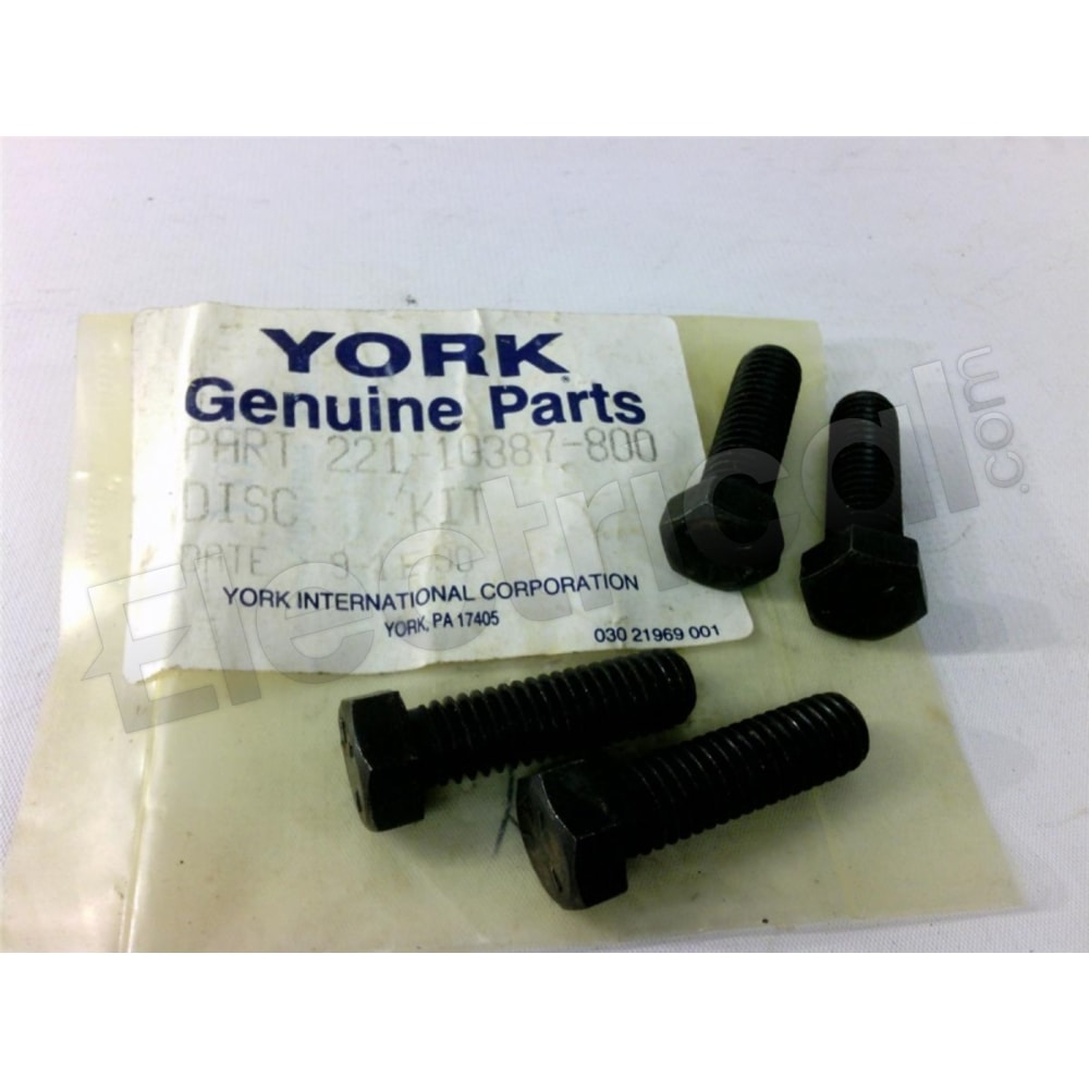 Johnson Controls 221-10387-800 Nut/Bolt/Rod/Washer Machine Part