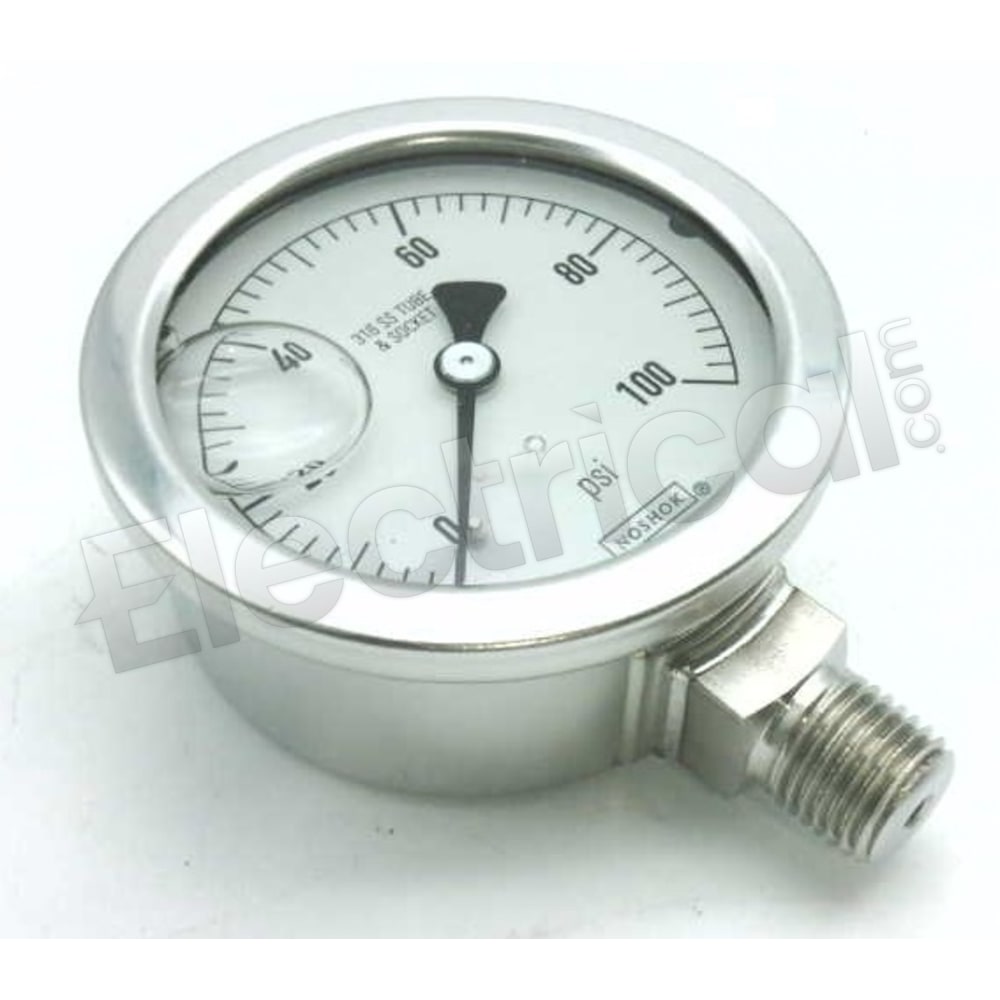 Noshok 25-500-100-PSI Hydraulic Pressure Regulator & Gauge Hydraulic