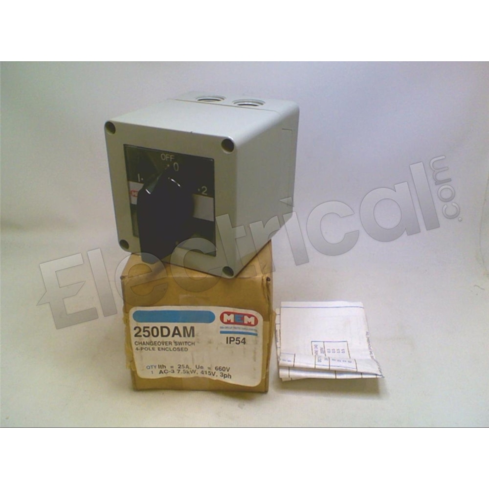 Eaton 250-DAM Switch Part And Accessory Switch