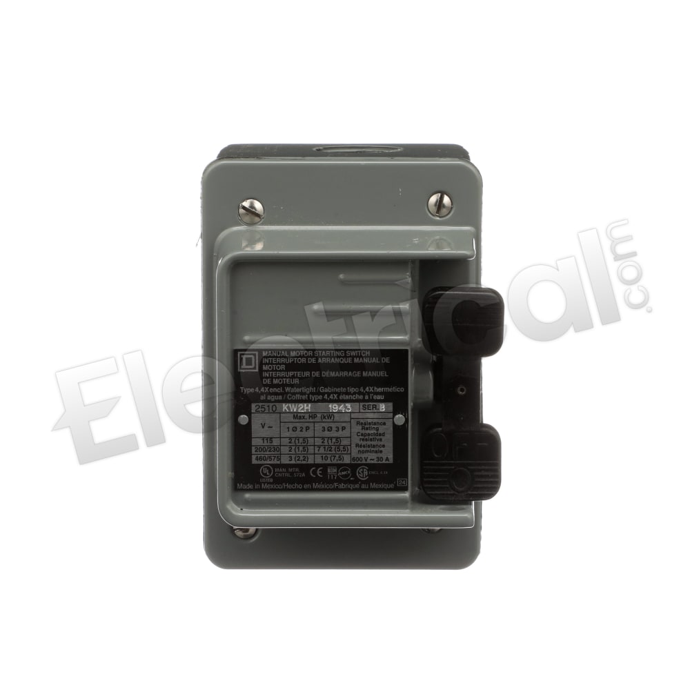 Square D 2510KW2H Motor Starter Motor Control