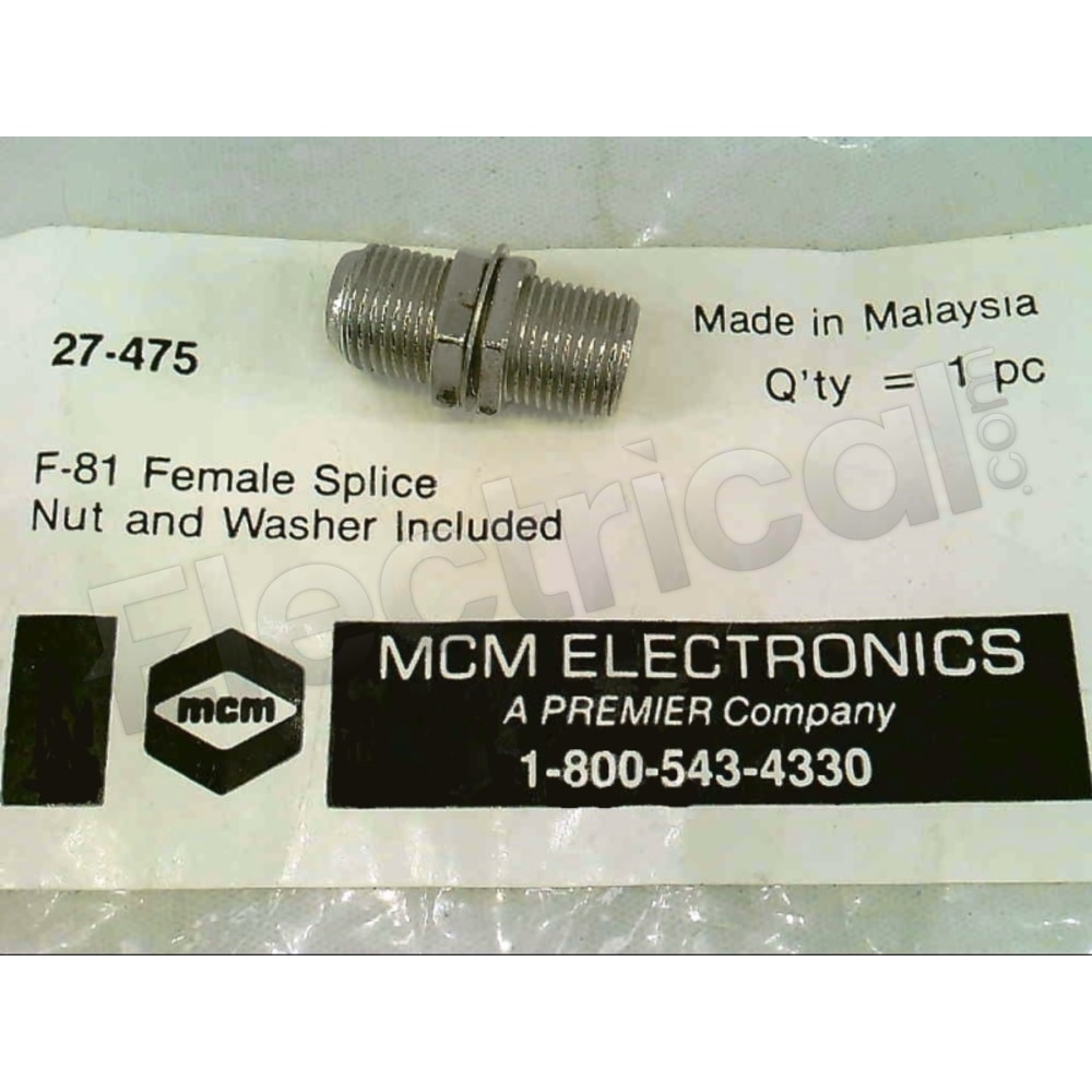 Mcm Electronics 27-475 Nut/Bolt/Rod/Washer Machine Part