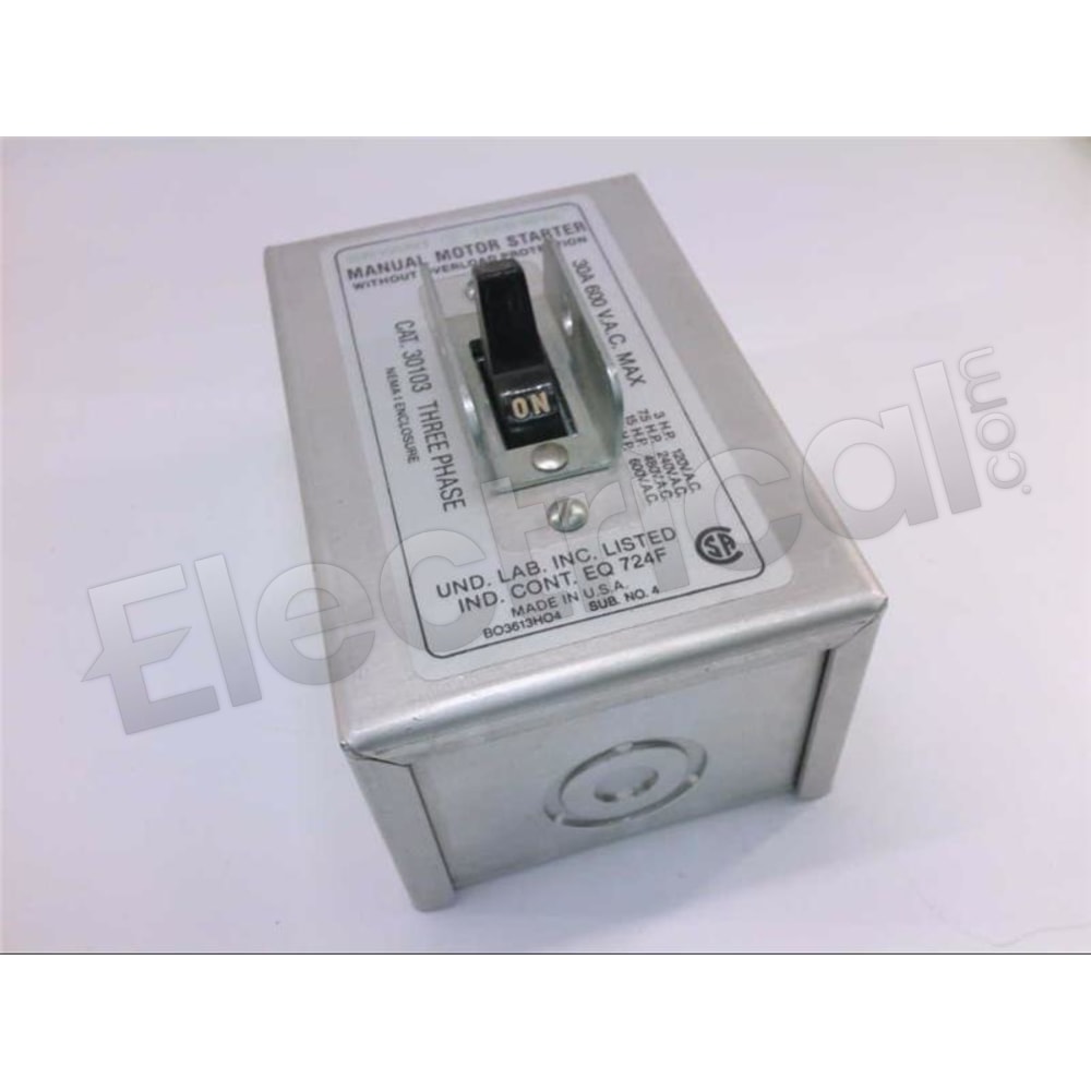 Hubbell 30103 Motor Starter Motor Control