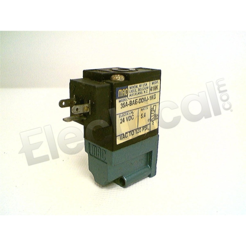 Mac Valves Inc 35A-BAE-DDAJ-1KG Solenoid Valve Valve