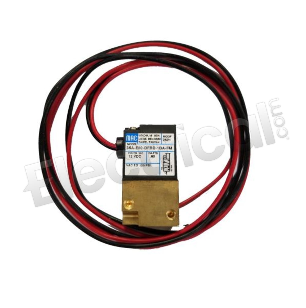 Mac Valves Inc 35A-E00-DFRD-1BA-FM Solenoid Valve Valve