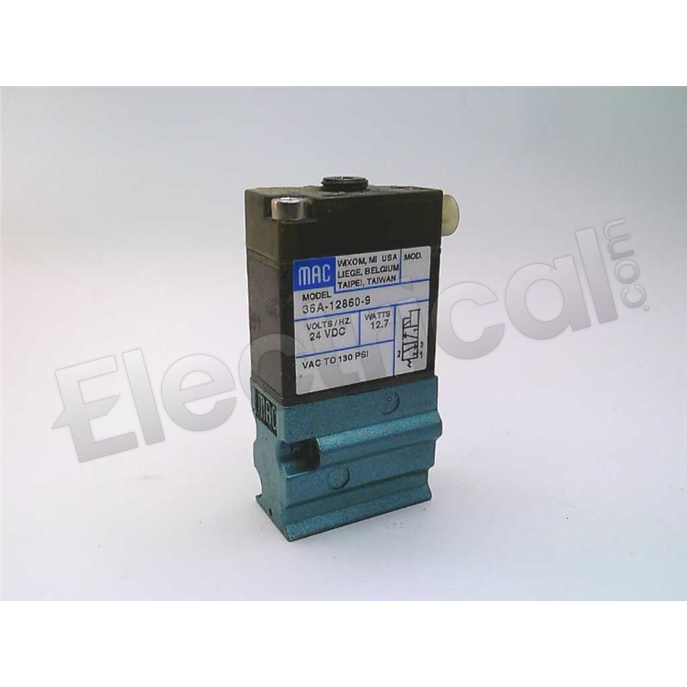 Mac Valves Inc 36A-12860-9 Solenoid Valve Valve