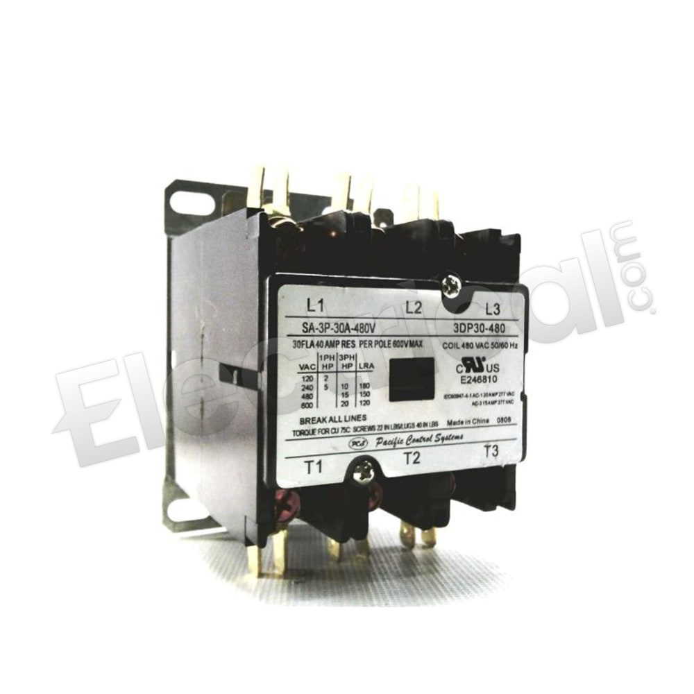 3DP30-480 Pacific Ind Controls A Contactor