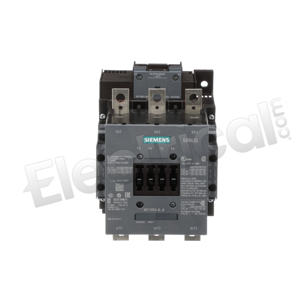 3RT1054-6AF36 Siemens 115A Contactor