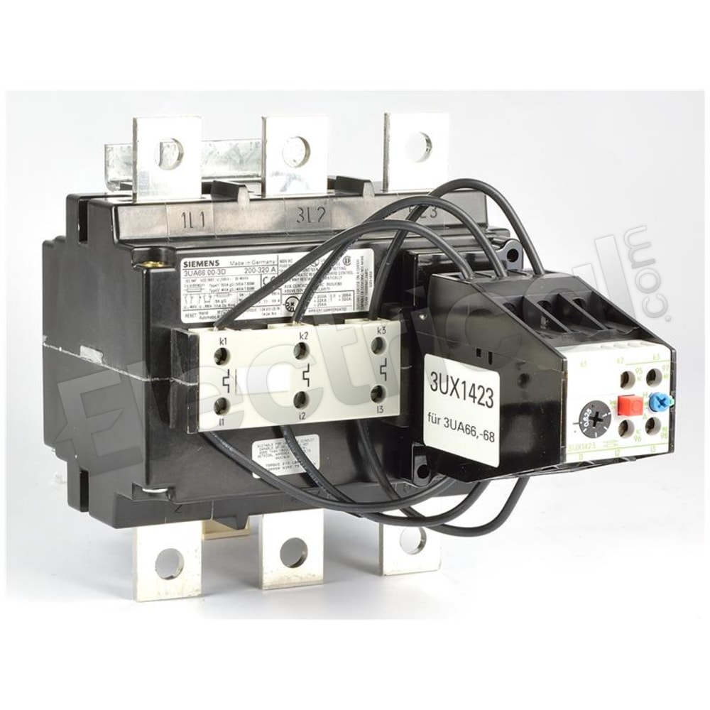Siemens 3UA6-600-3D Overload Relay Motor Control