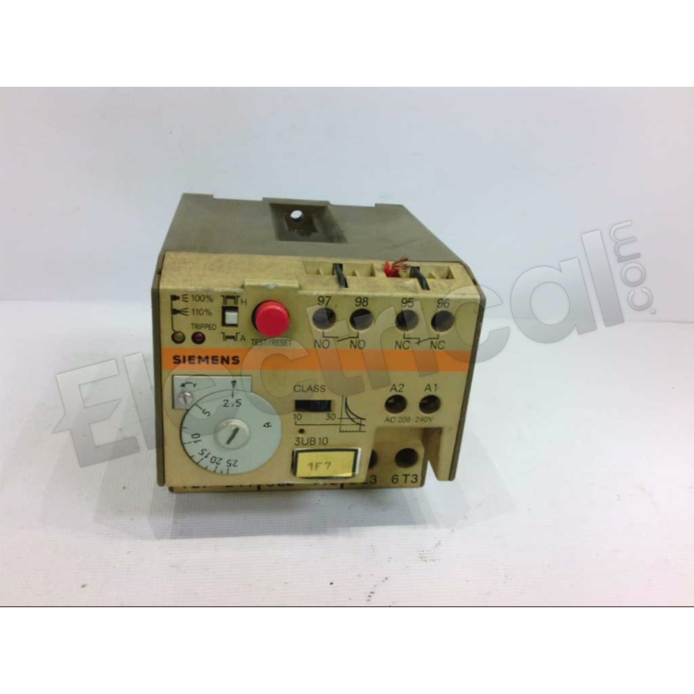 Siemens 3UB-1000-1BM7 Overload Relay Motor Control