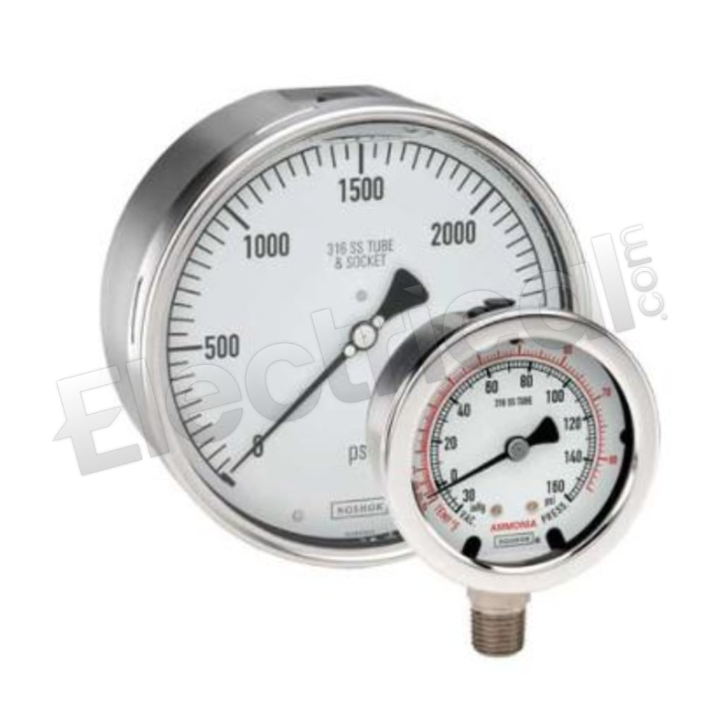 Noshok 40-400-100-PSI Hydraulic Pressure Regulator & Gauge Hydraulic