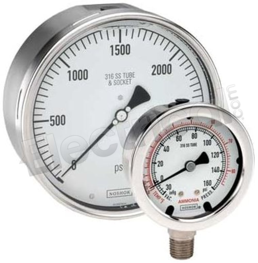 Noshok 40-410-160-PSI Hydraulic Pressure Regulator & Gauge Hydraulic