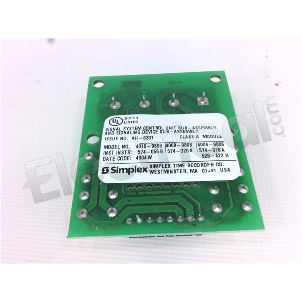 Tyco 4004-9806 PLC Module Automation