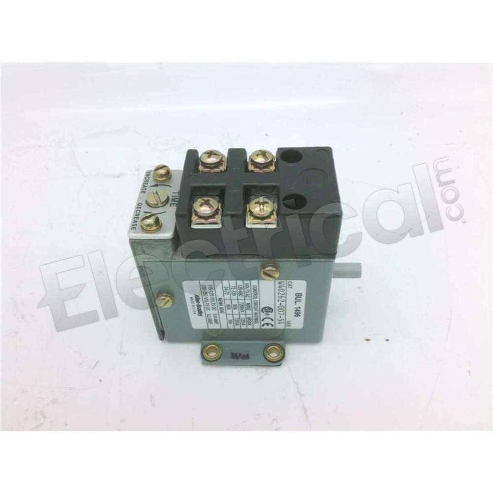 40262-007-54 Allen-Bradley Contactor And Motor Starter Auxiliary Motor ...