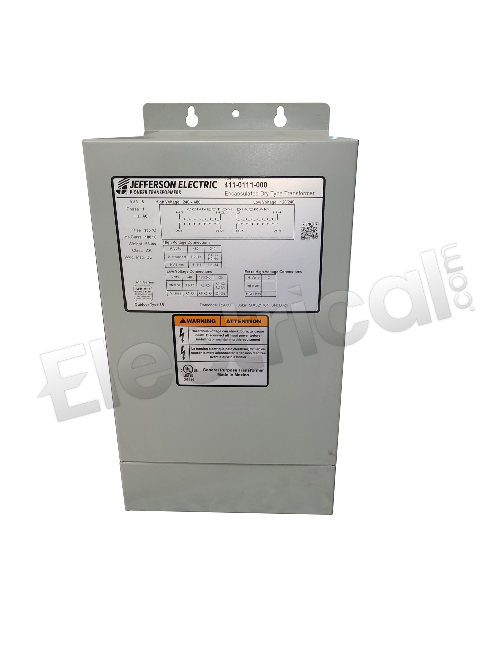 Pioneer Power Solutions 411-0111-000 Dry Type Transformer