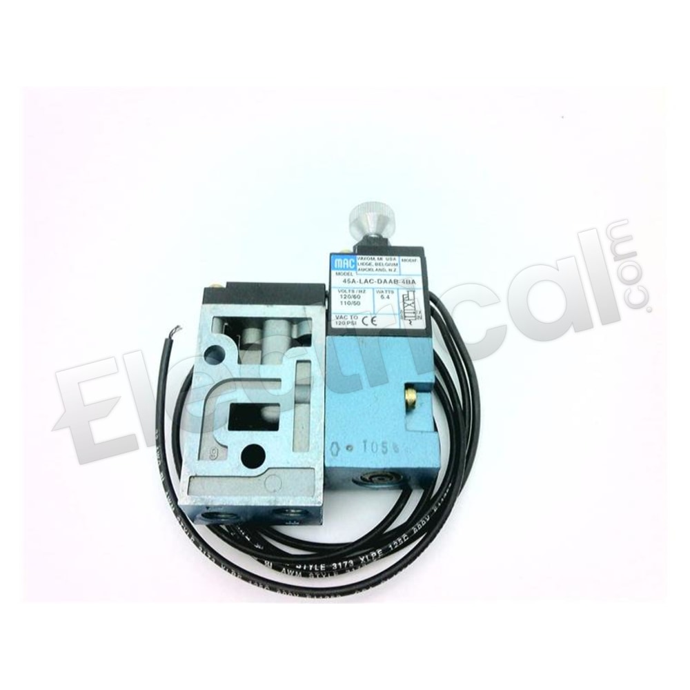Mac Valves Inc 45A-LAC-DAAB-4BA Solenoid Valve Valve