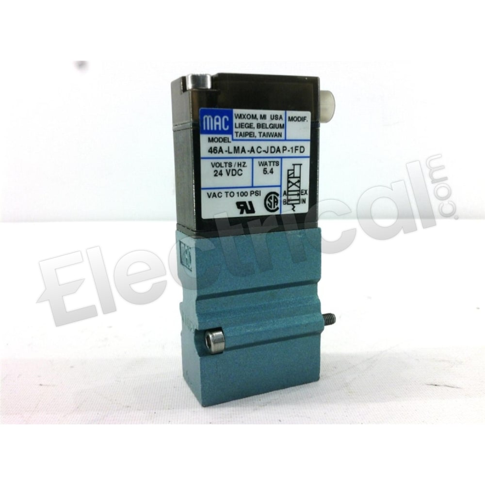Mac Valves Inc 46A-LMA-AC-JDAP-1FD Solenoid Valve Valve
