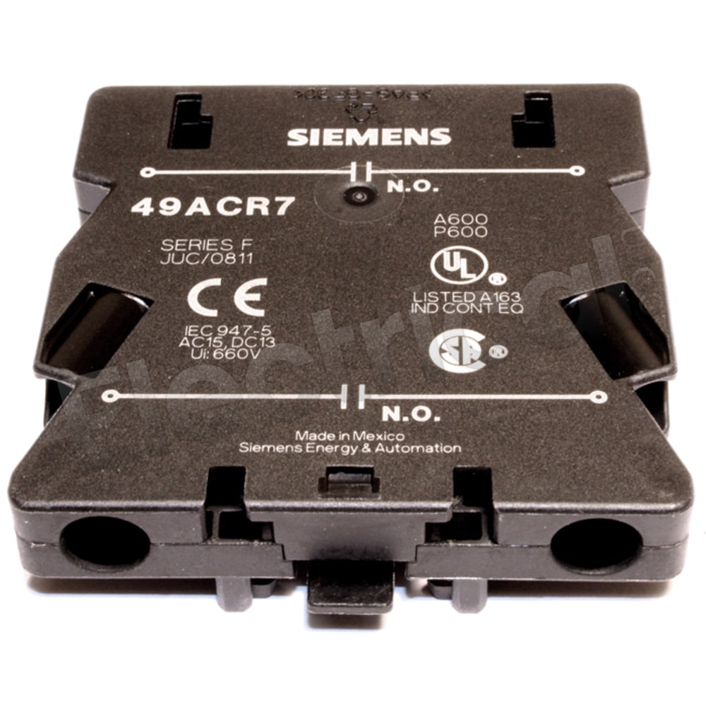 Siemens Furnas 49ACR7 Contactor And Motor Starter Auxiliary Motor Control
