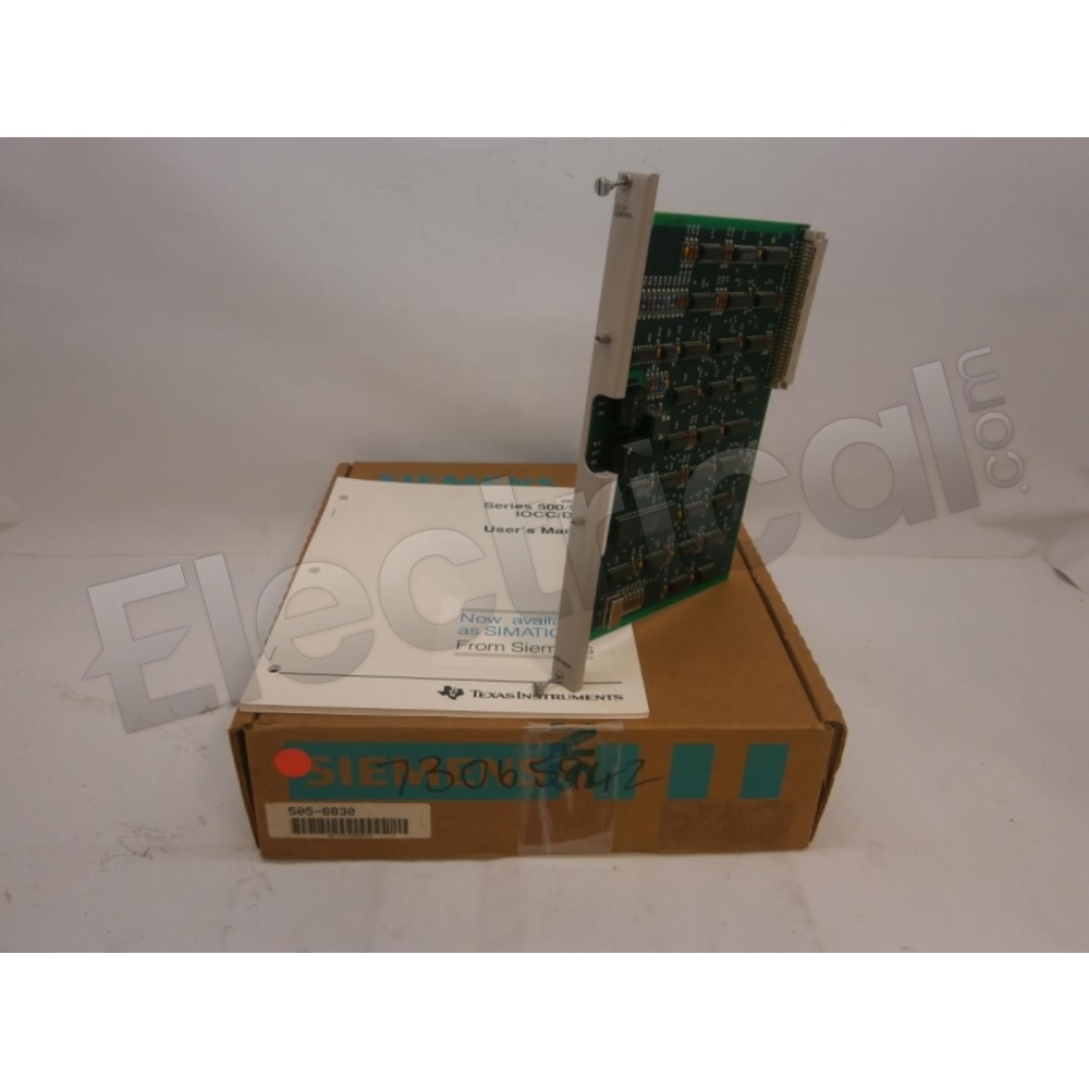 Siemens 505-6830 PLC Module Automation